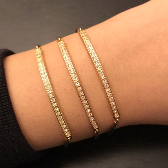 Jewelry | Swarovski Bracelet Wdrawstring Closure Rose Gold | Poshmark